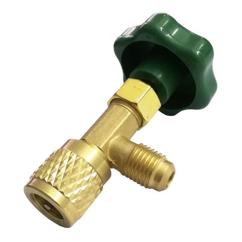 Torneira para Garrafa de Gás 1/4'' Fêmea x 1/4'' Macho