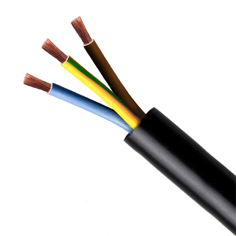 Cabo Elétrico Rígido XV/RV 3Gx4MM² Preto 100M